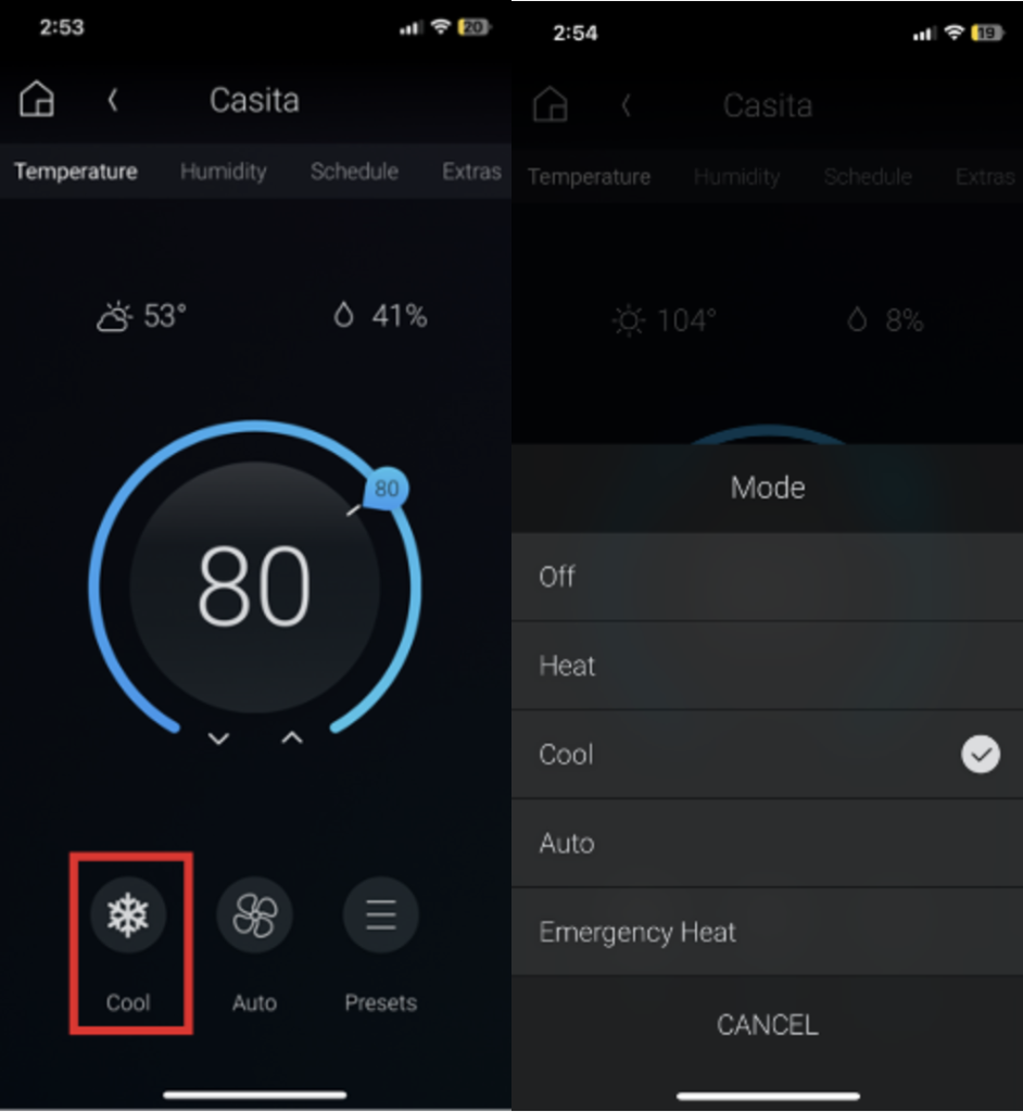 How To Use the Thermostat Interface - Programmed Living